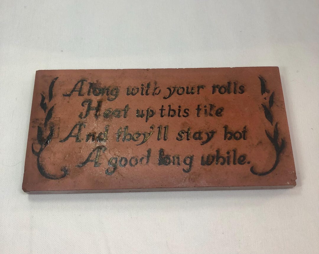 Platt 1960s Ferrolite English Bread Warmer Tile - Etsy