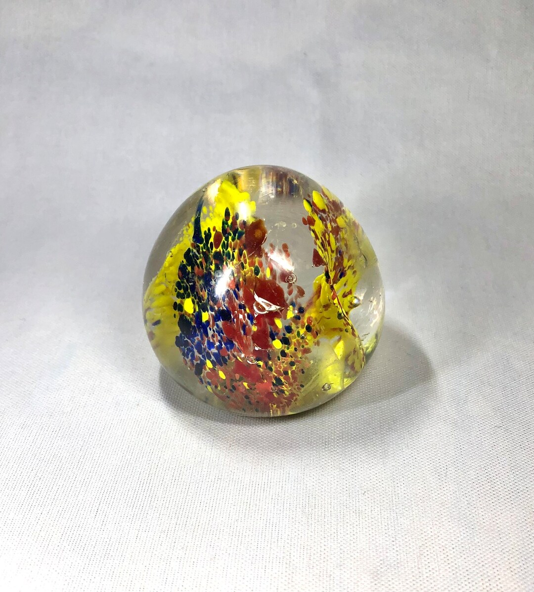 Art Glass Domed Paperweight - Etsy