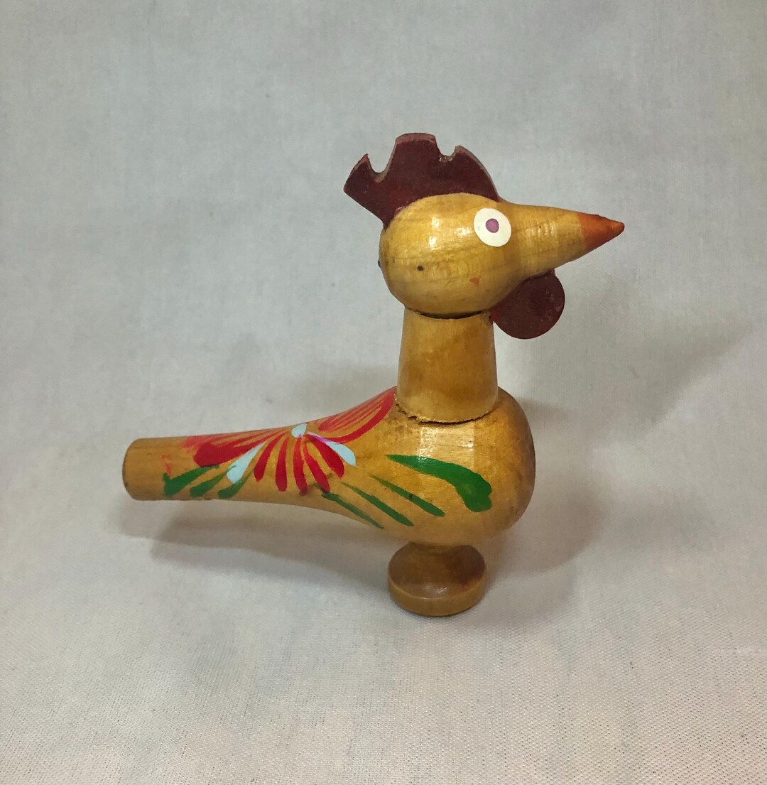 Wooden Rooster Whistle - Etsy