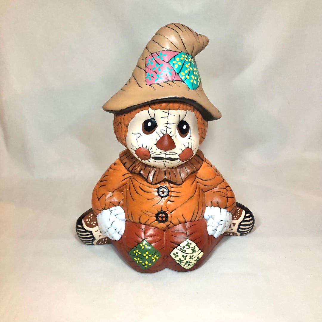 Scarecrow 1989 Signed Ceramic Figurine - Etsy