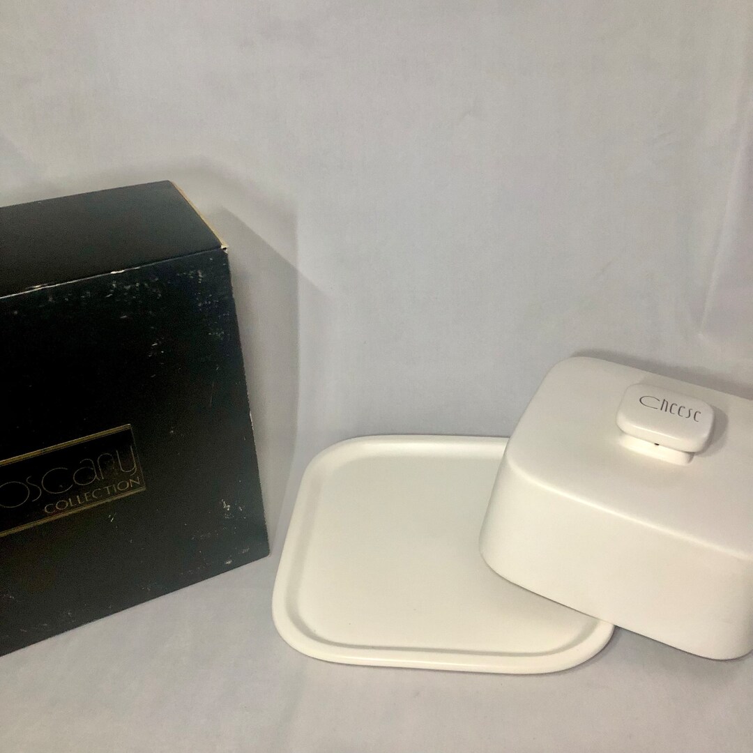 Tuscany Covered Ceramic Cheese Dish With Box - Etsy