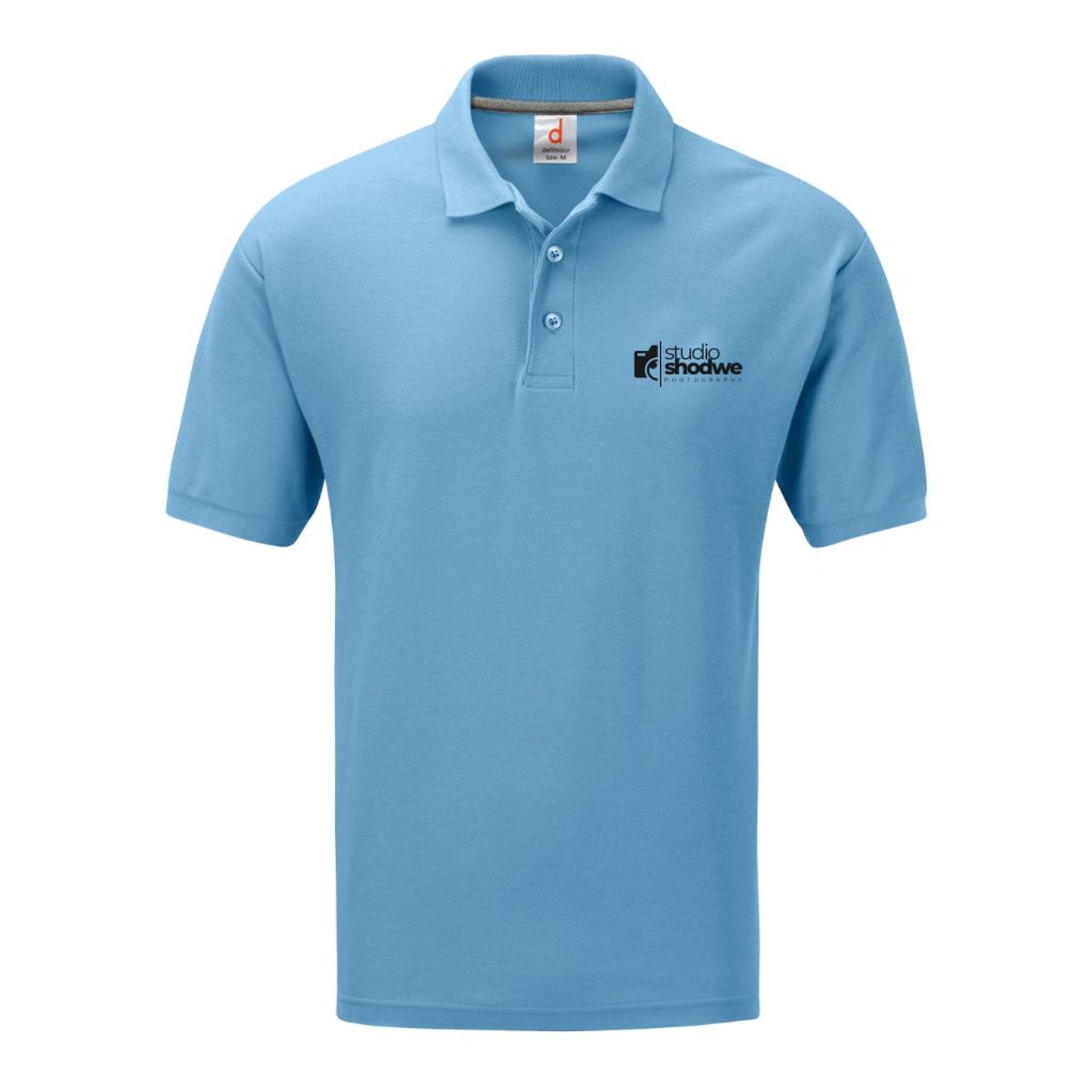 Custom Sky Blue Polo Shirt: Add Text, Monogram, or Logo - Etsy