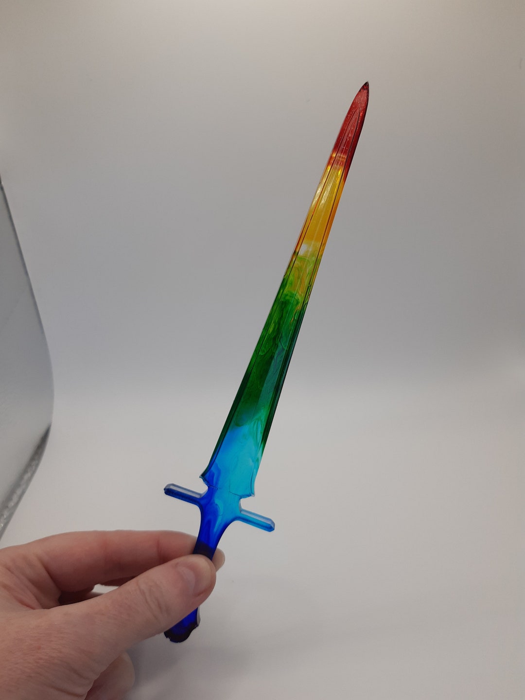Rainbow Resin Dagger Resin Art Rainbow Art Cool Decoration Tchotchkes ...