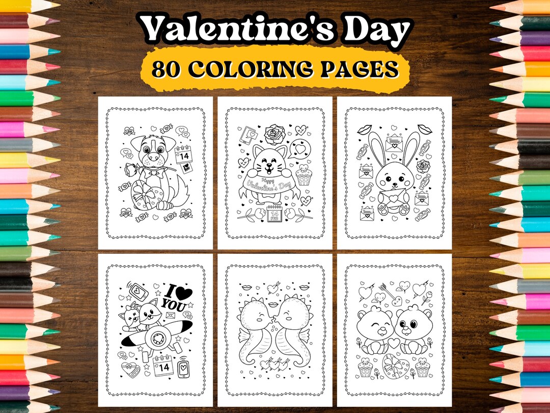 Valentine's Day Coloring Pages | Coloring Book in PDF to Download and ...