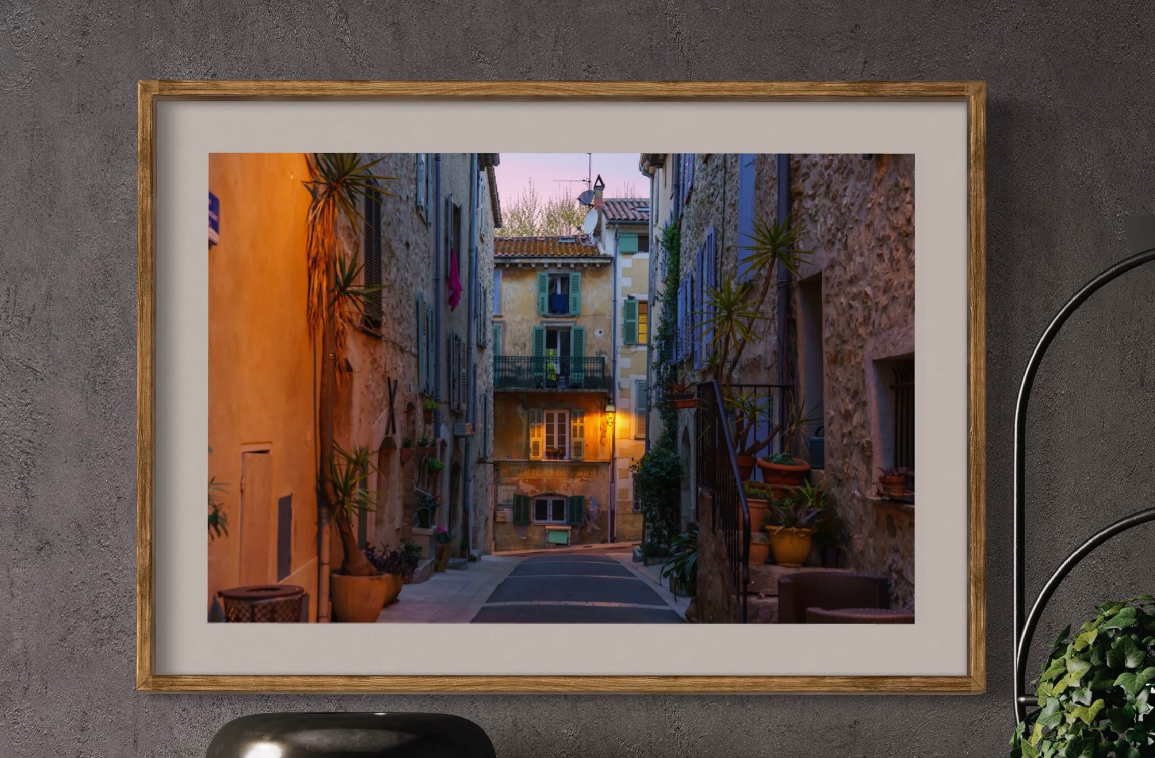 Valbonne France Photography Print | Provence Village Street Scene - Etsy