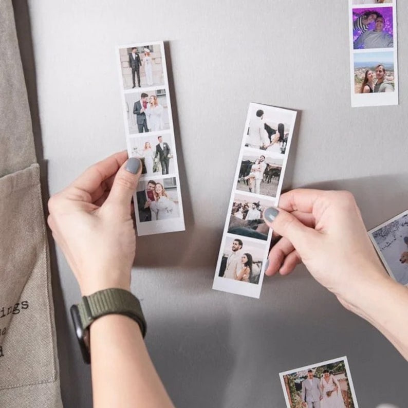 24 Photo Strip Magnet / Personalized Photo Strip Magnet / Personalized ...