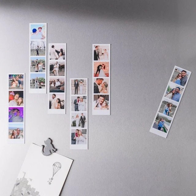 24 Photo Strip Magnet / Personalized Photo Strip Magnet / - Etsy