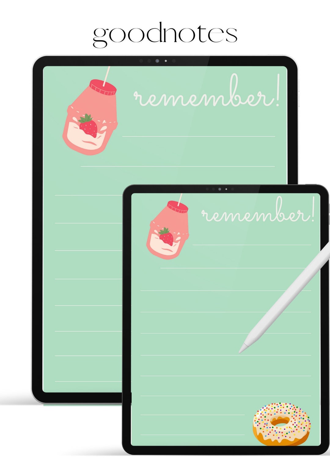 Remember Digital Goodnotes Notepad - Etsy