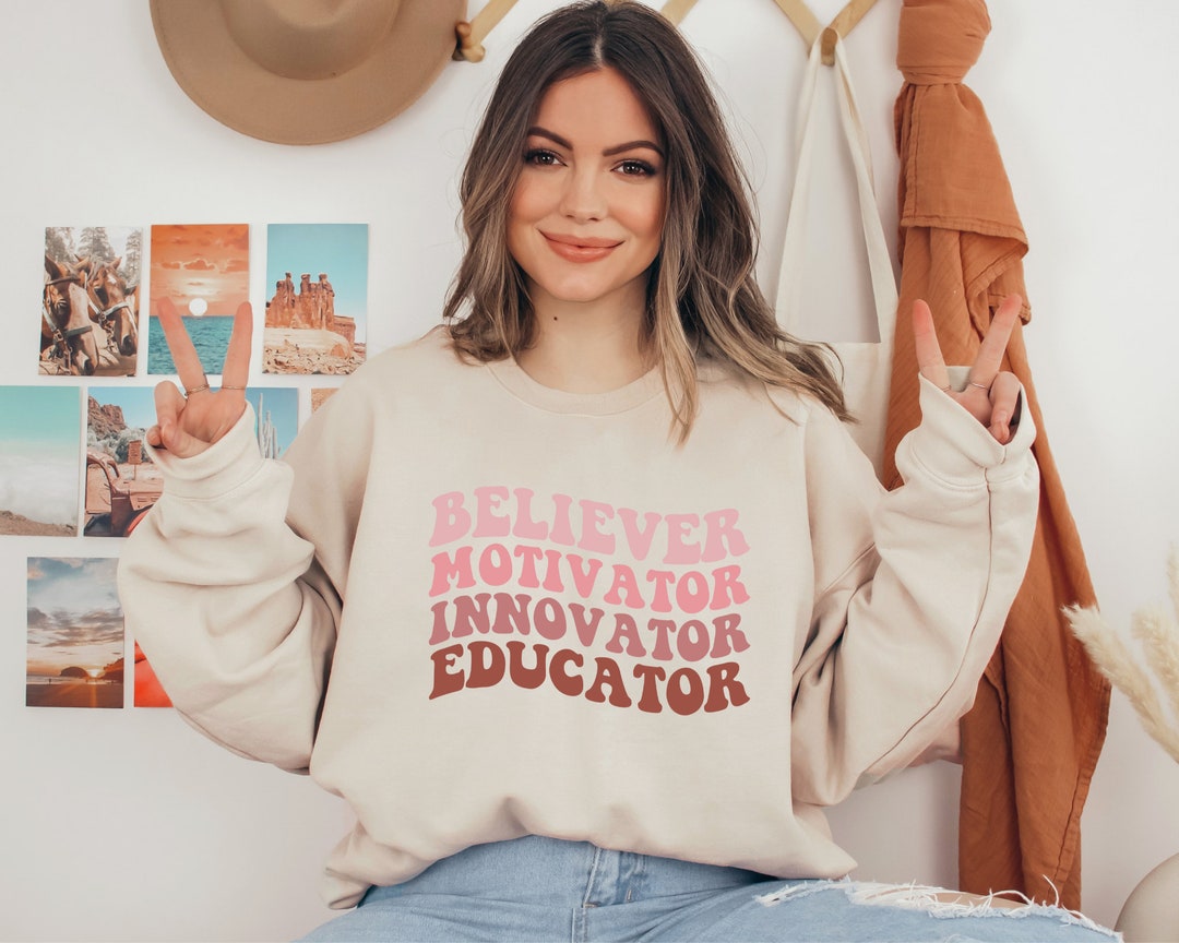Retro Teacher Sweatshirt, Cute Retro Teacher Shirt, Back to School ...