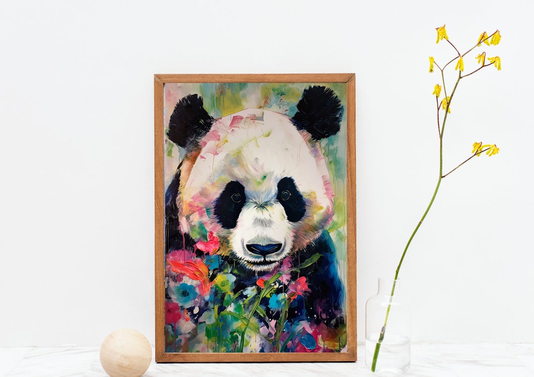 Pop Art Panda Digital Download Poster Panda Wall Art Pop Art - Etsy