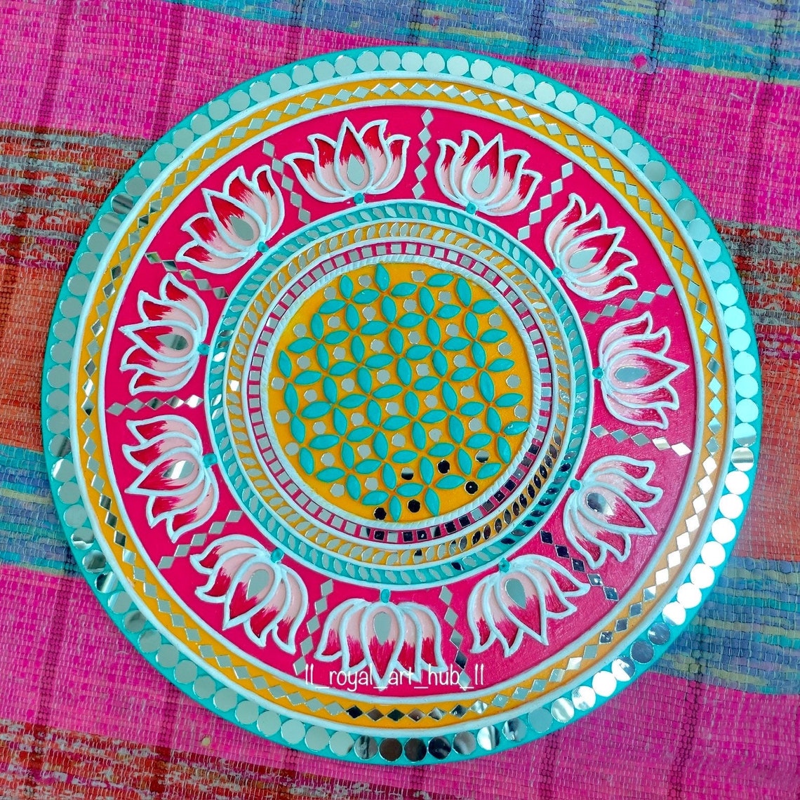 Hand Made Lippan Mural Art for Home Decor,mirror Lippan Art, Hand Made ...