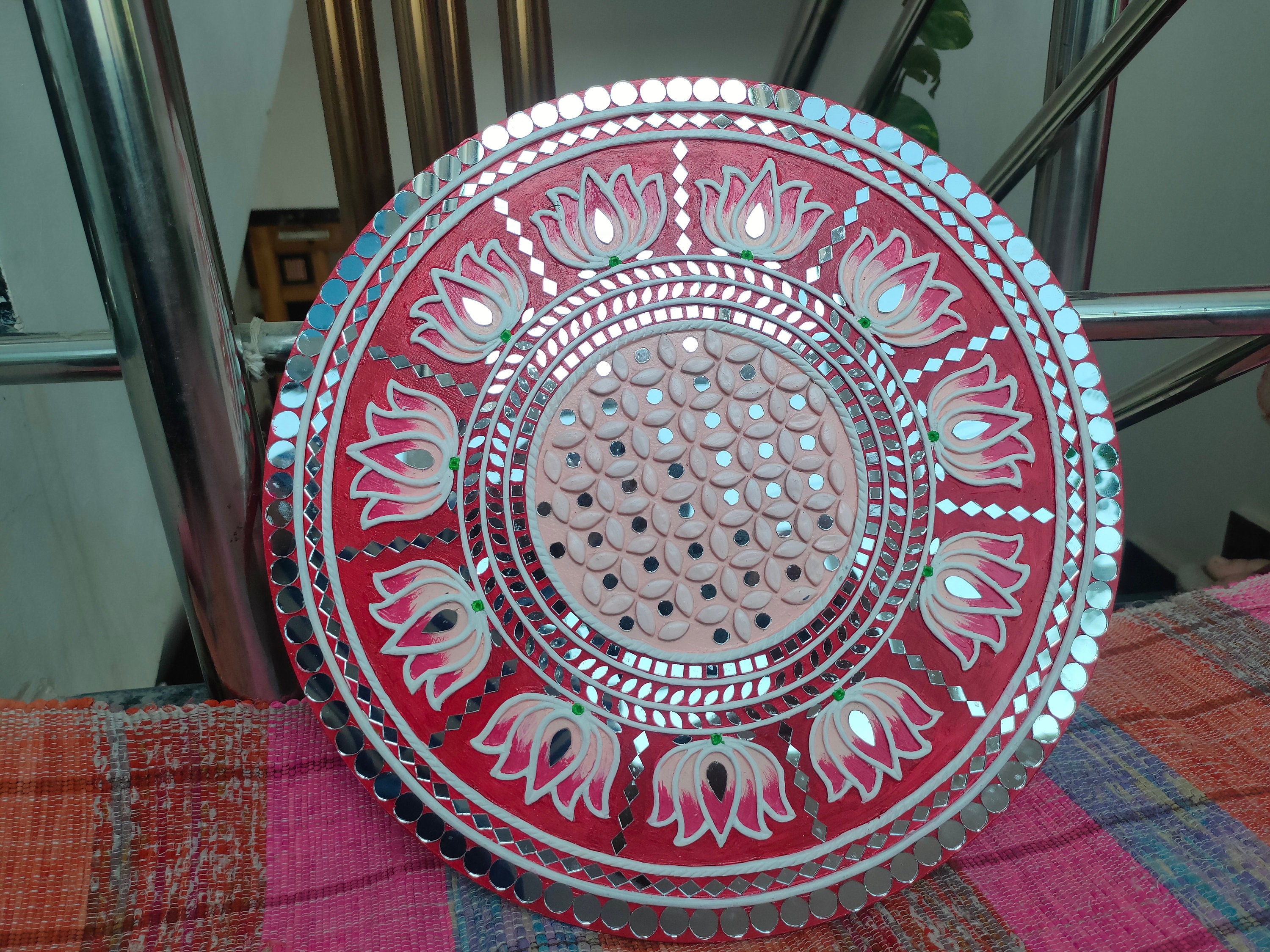 Hand Made Lippan Mural Art for Home Decor,mirror Lippan Art, Hand Made ...