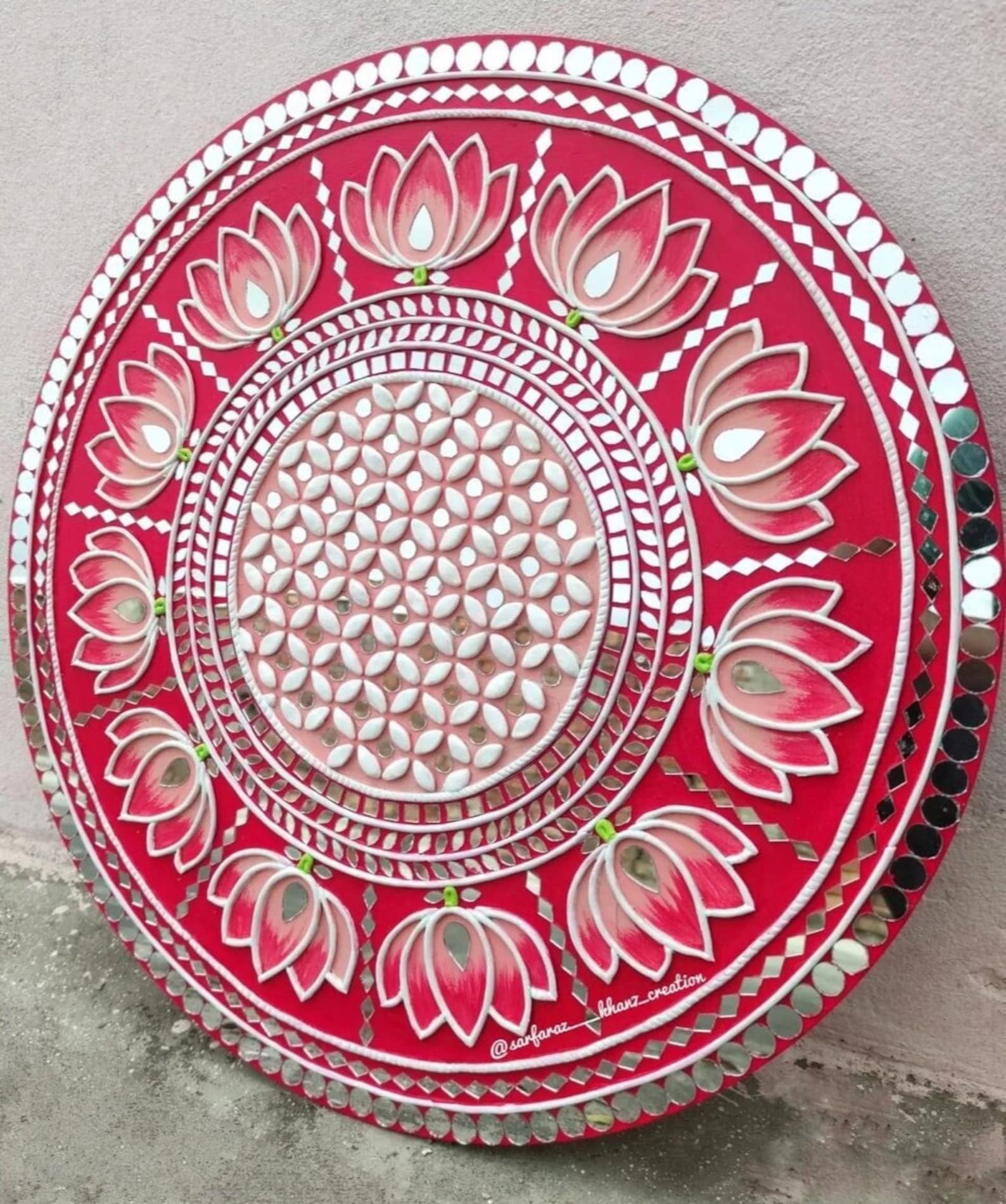 Hand Made Lippan Mural Art for Home Decor,mirror Lippan Art, Hand Made ...