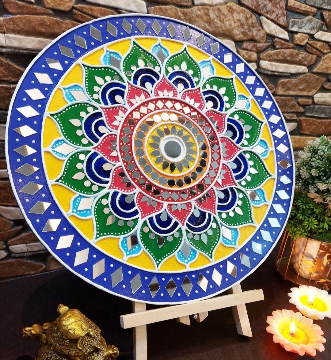 Hand Made Lippan Mural Art for Home Decor,mirror Lippan Art, Hand Made ...