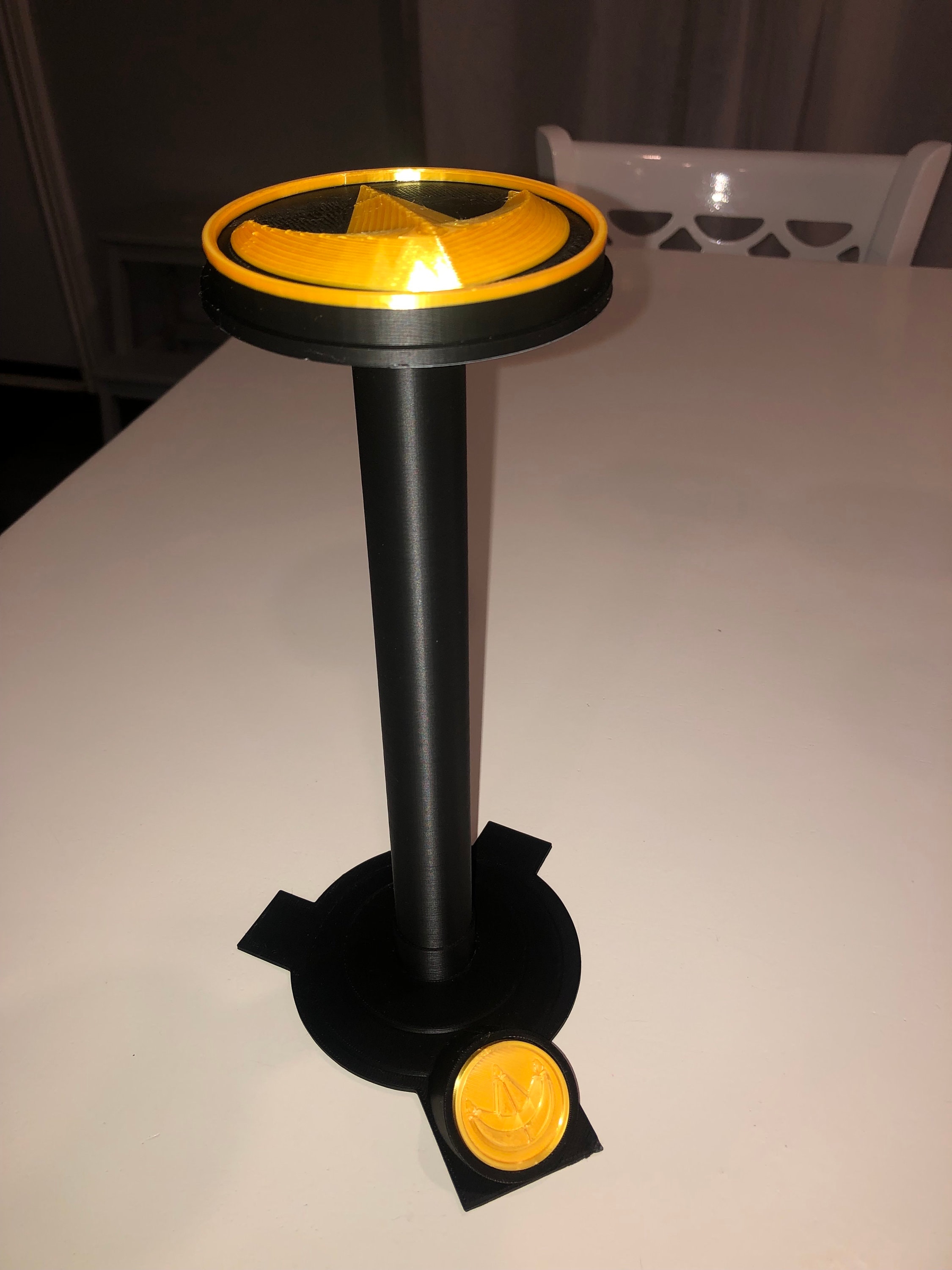 Power Helmet Rangers Legacy Lightning Helmet Stand With Power Coin ...