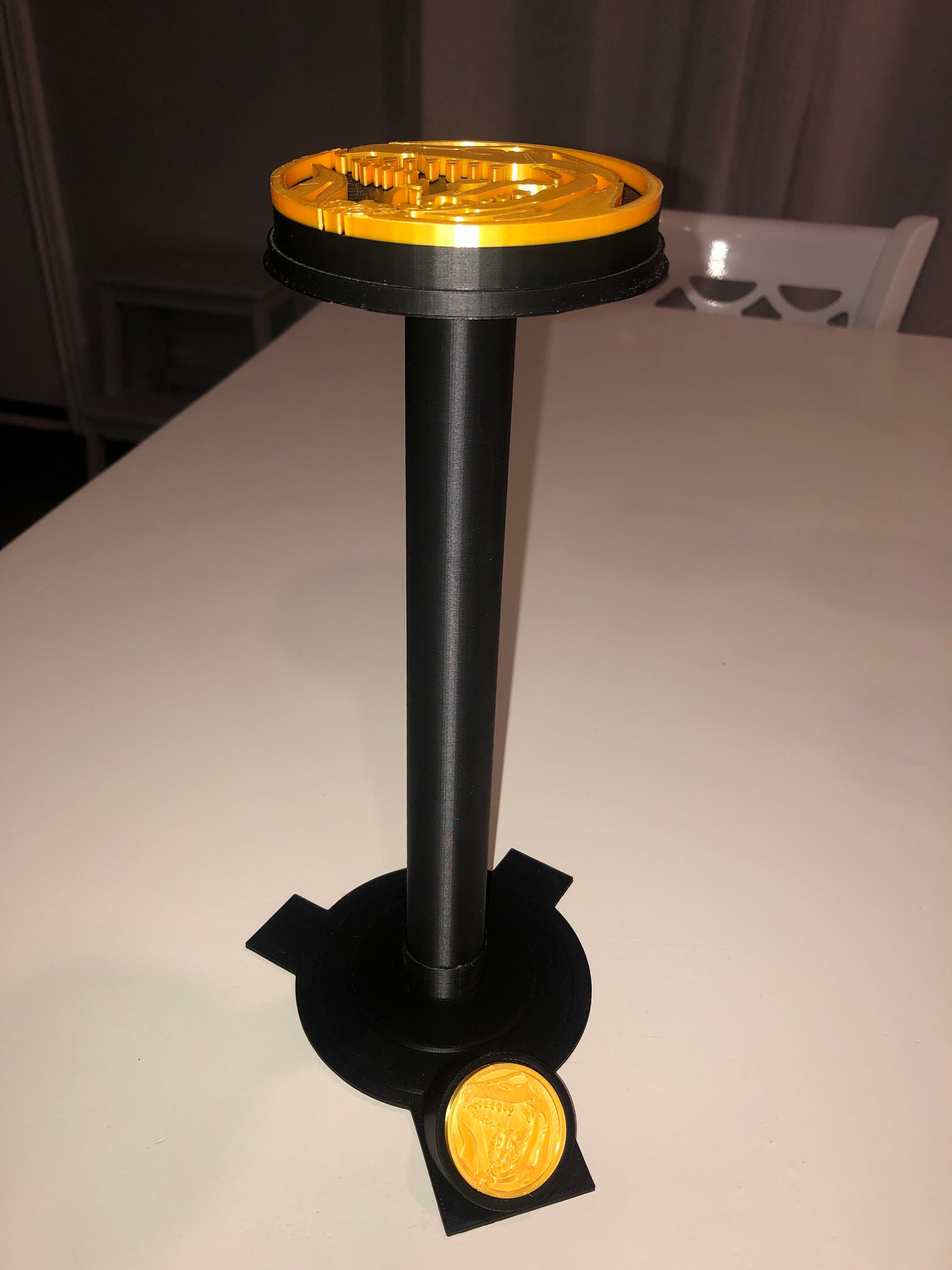 Power Helmet Rangers Legacy Lightning Helmet Stand With Power Coin ...