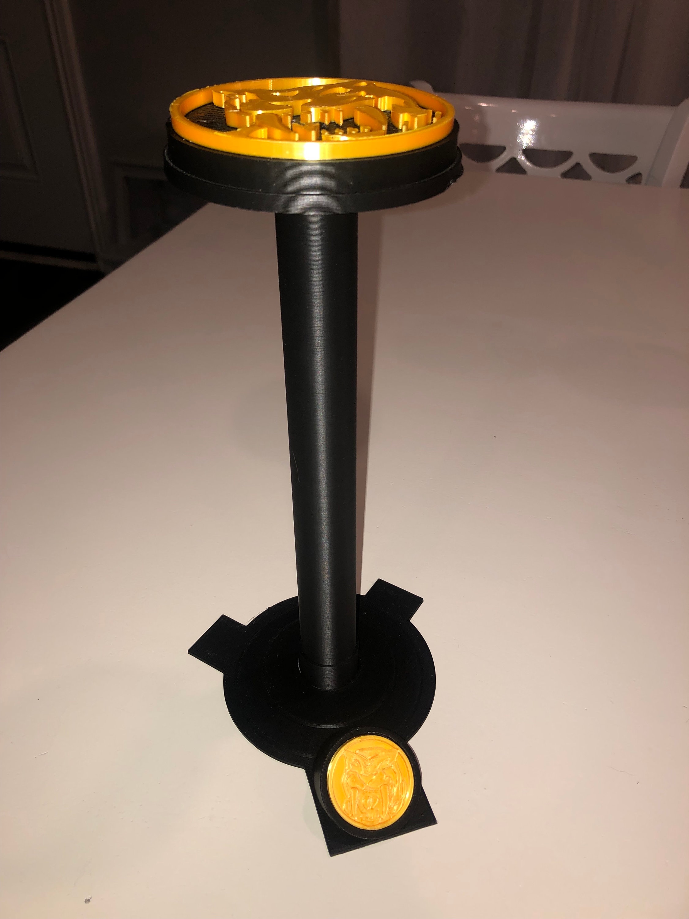 Power Helmet Rangers Legacy Lightning Helmet Stand With Power Coin ...