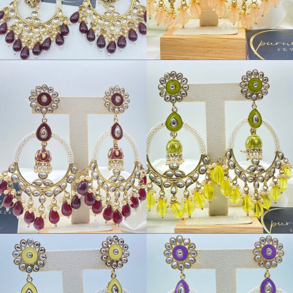 Pakistani Earrings - Etsy