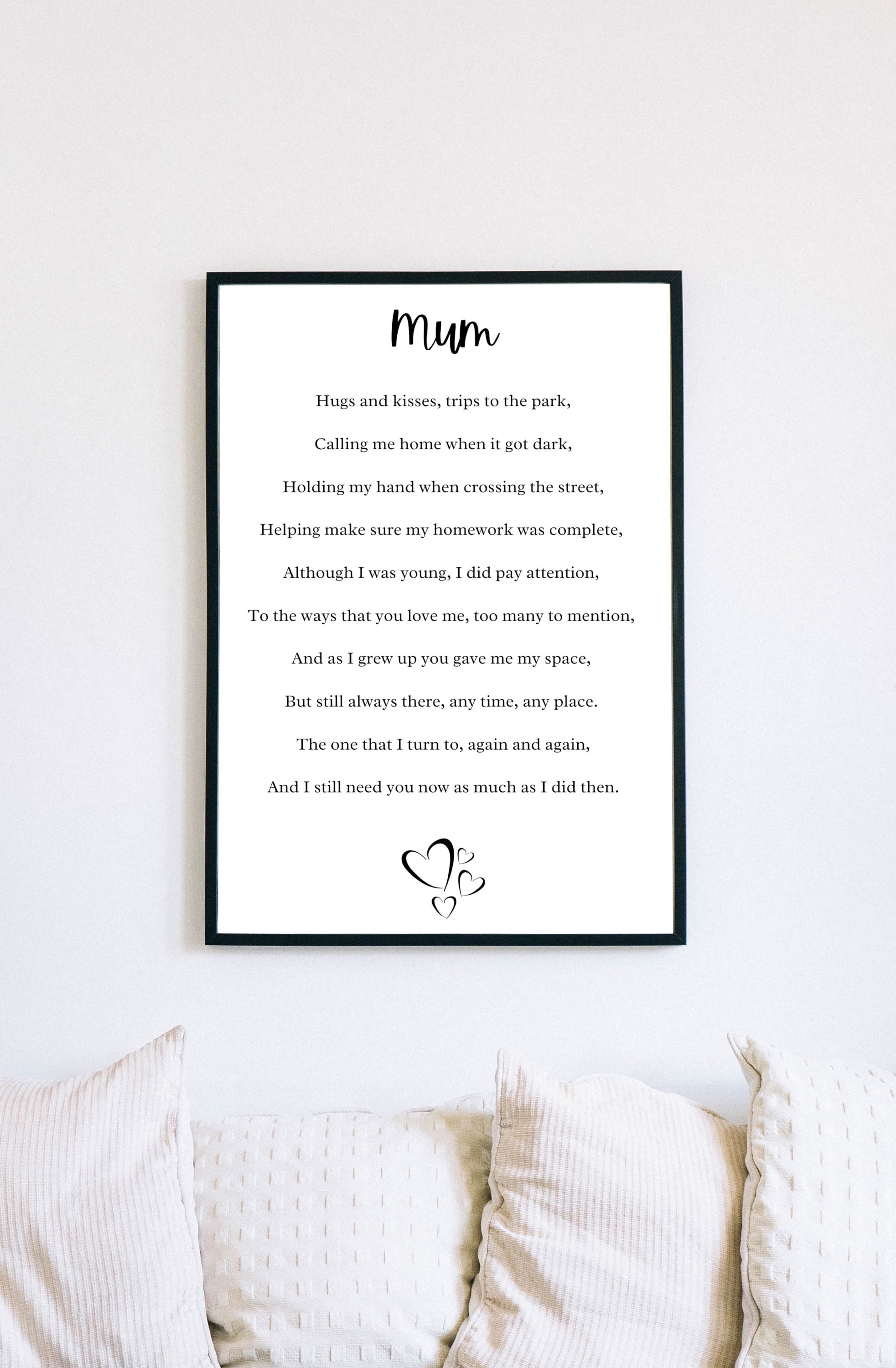 Poem for Mum Printable Mum Poem Wedding Birthday Christmas Mothers Day ...