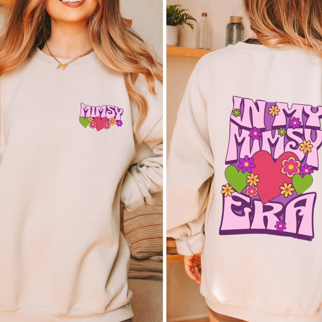 Mimsy Era Sweatshirt, Personalized Birthday Mothers Day Christmas Gift ...