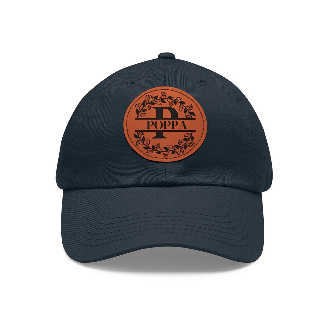 Personalized Poppa Baseball Cap: Custom Leather Patch Gift - Etsy