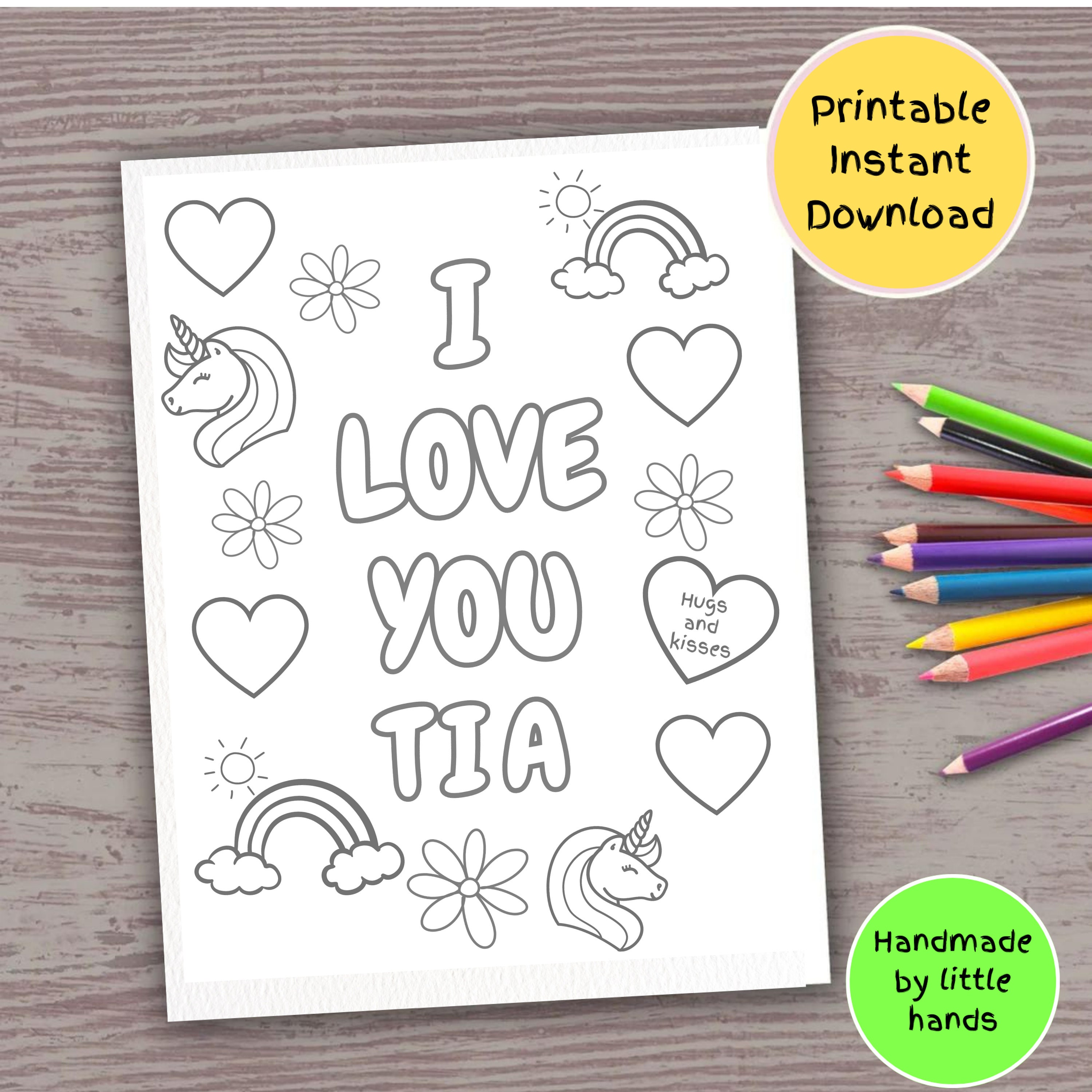 Dibujos Para Colorear Te Amo Mama