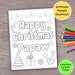 Happy Christmas Papaw Printable Coloring Sheet for Kids Art Craft ...