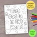 Best Daddy Fathers Day Coloring Page for Kid Printable Coloring Sheet ...