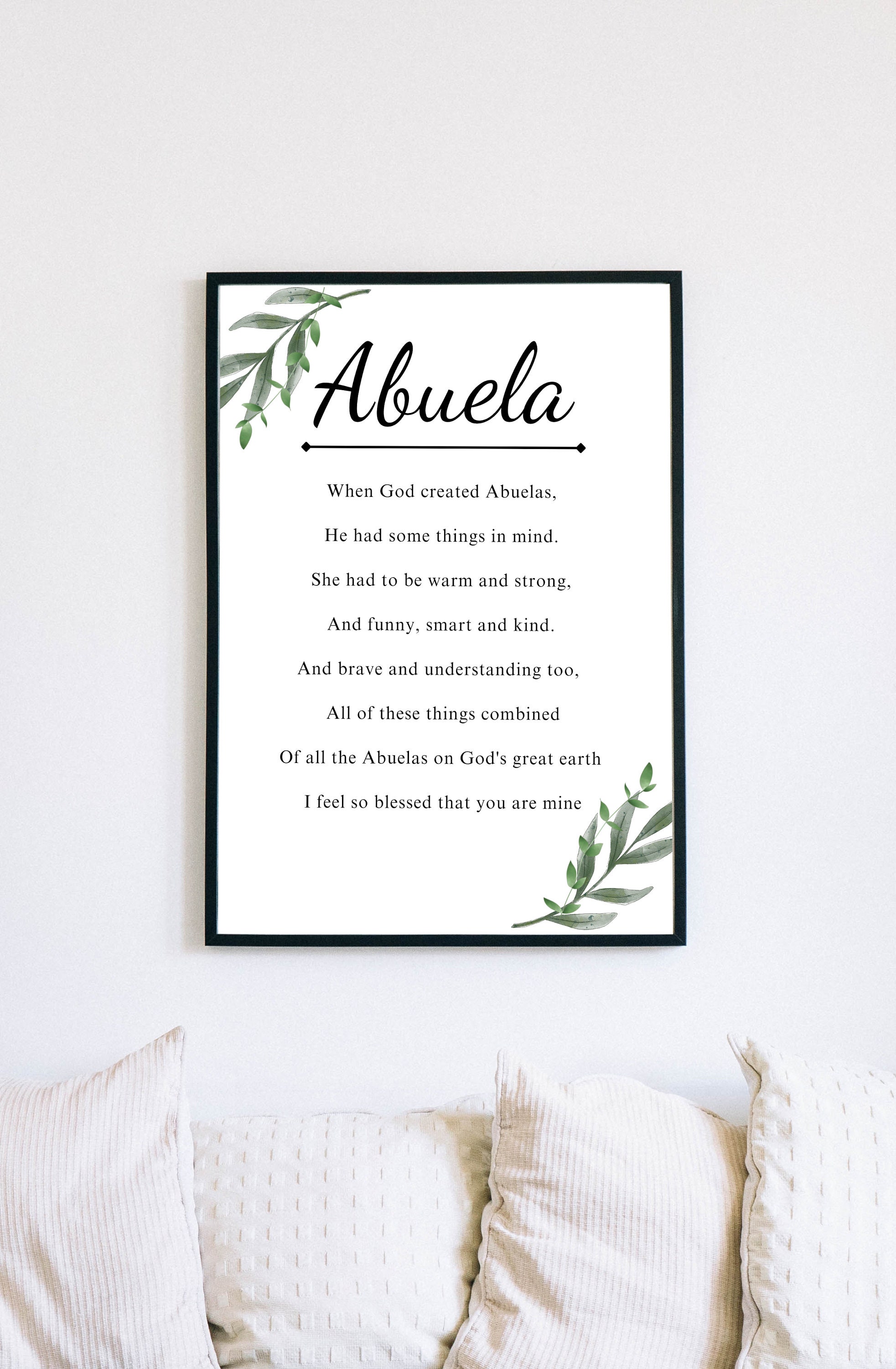 Abuela Poem Printable: Hispanic Heritage Gift (digital Download) - Etsy