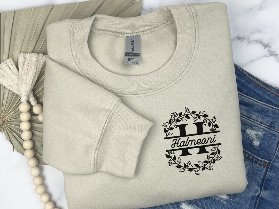 Halmeoni Sweatshirt: Korean Grandma Gift, Monogrammed Sweater - Etsy