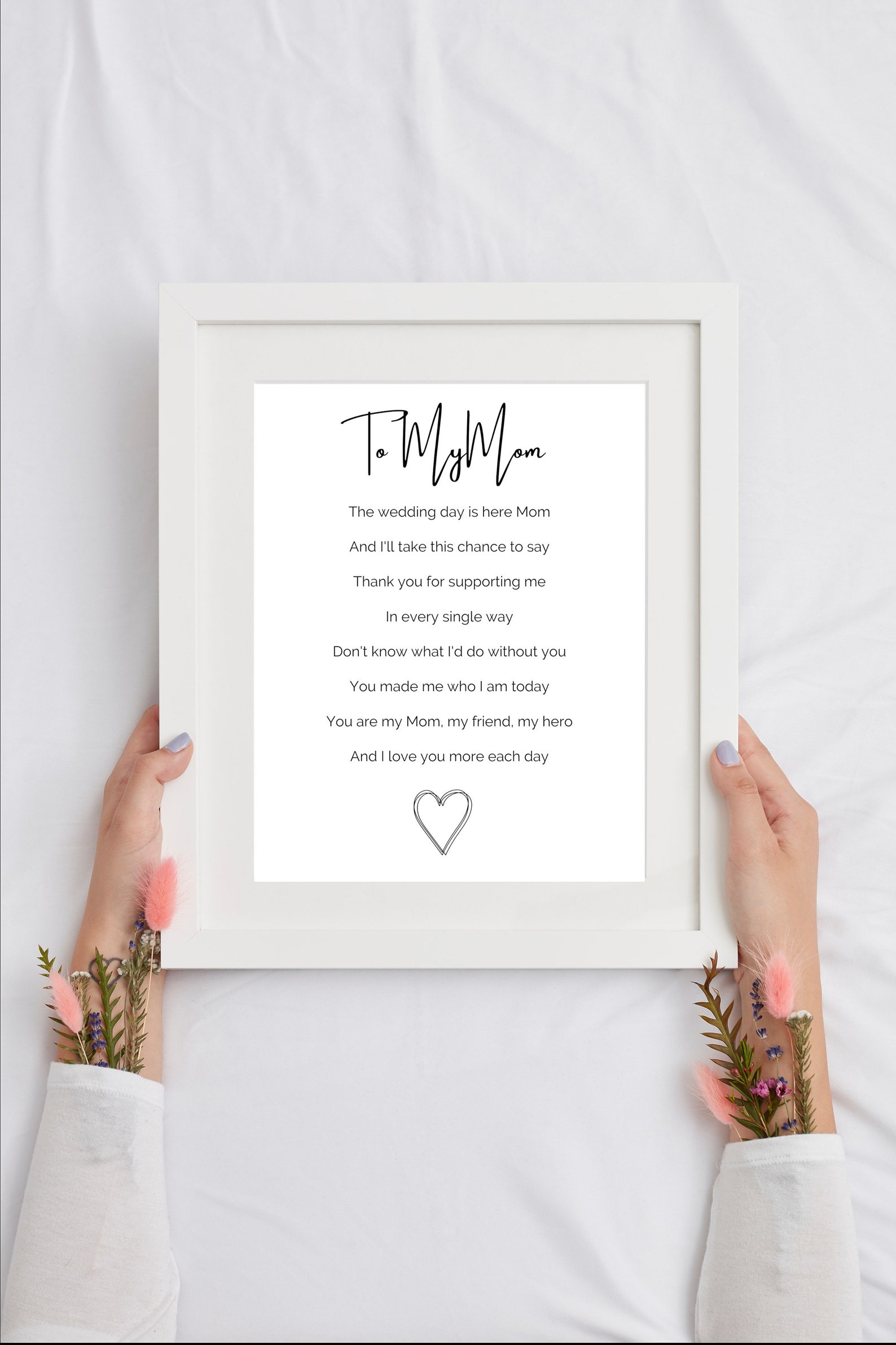 Mother of the Bride Poem Print, Wedding Gift for Mom (digital Download ...