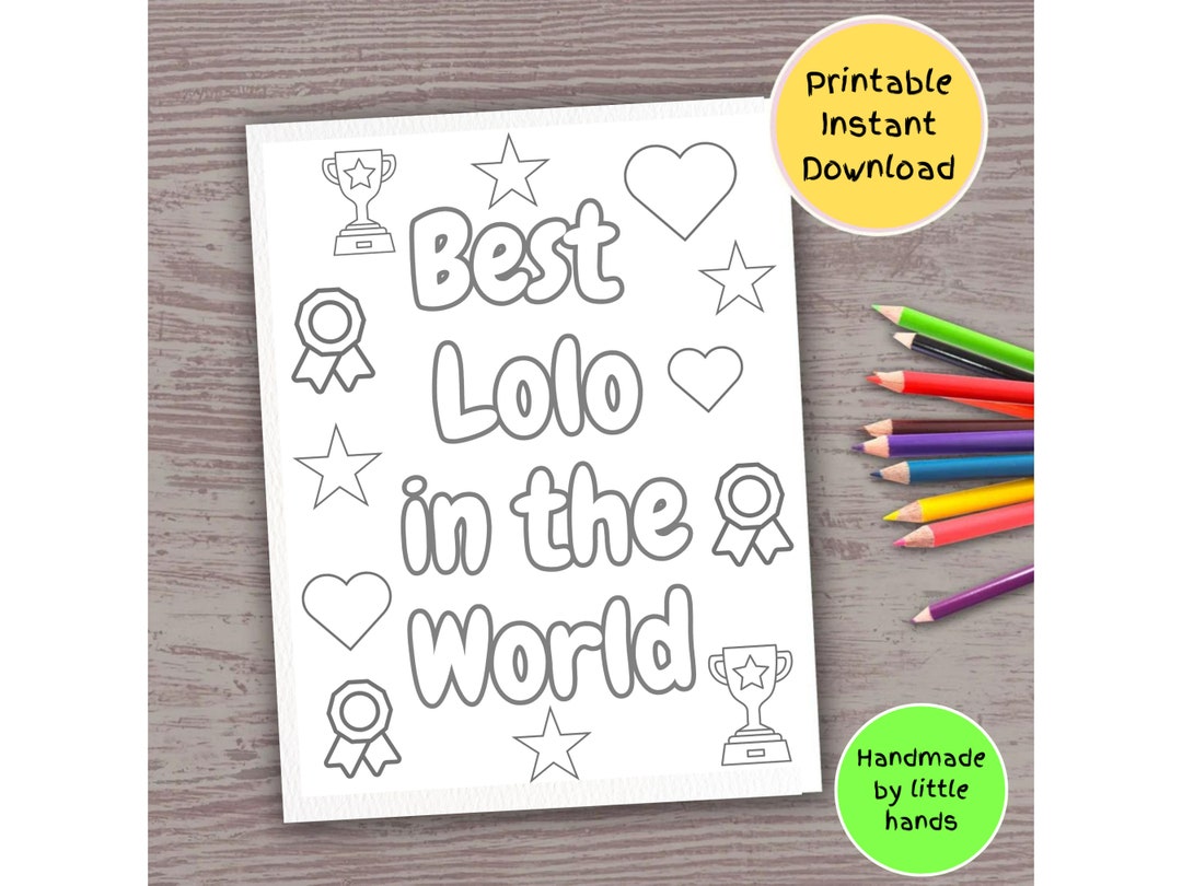 Best Lolo Printable Coloring Page for Kids Craft Art Activity Handmade ...