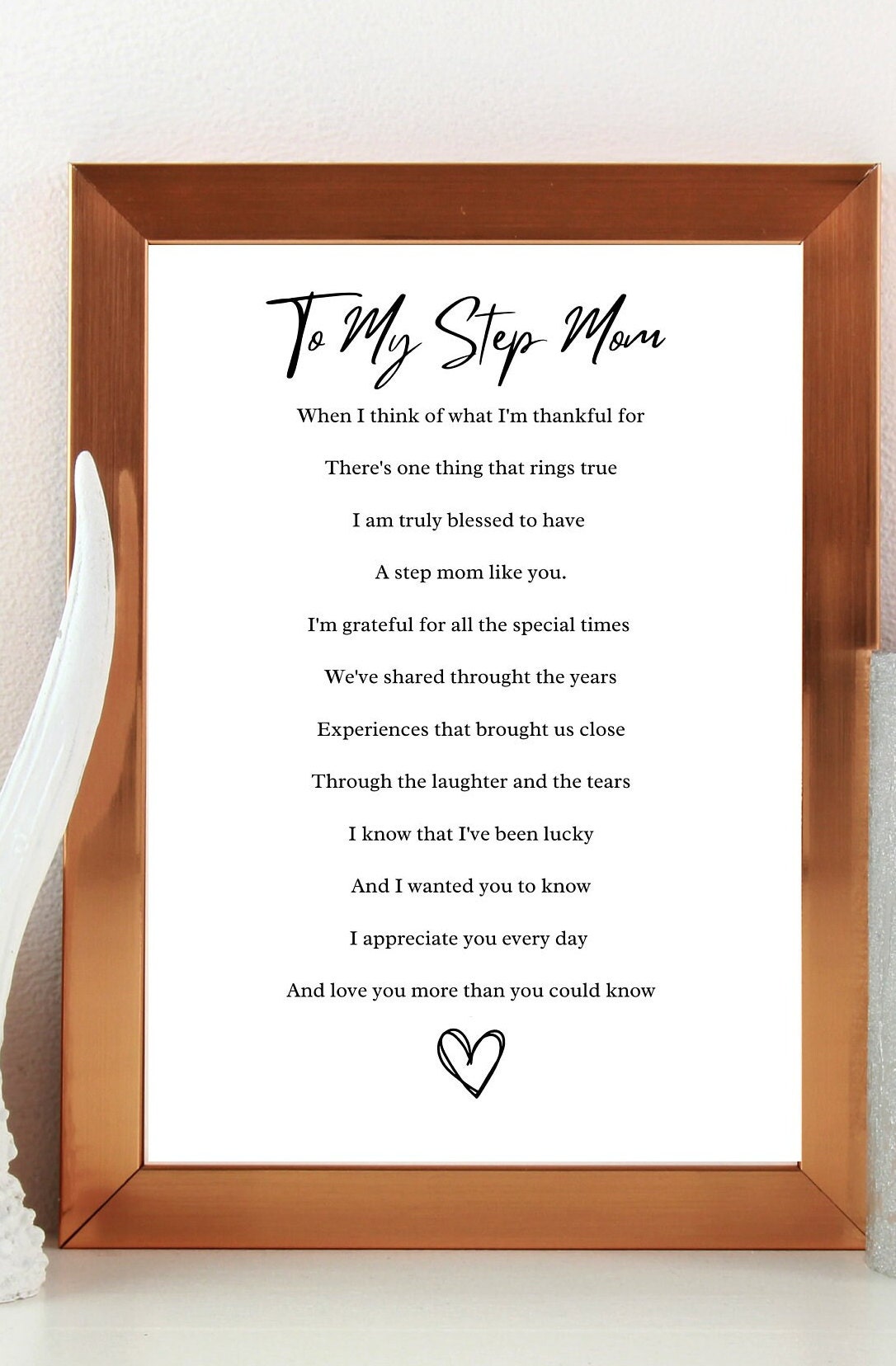 Stepmom Poem Printable T For Stepmother For Stepmom Birthday Wedding