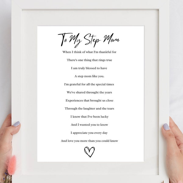 Poem for Stepson - Etsy