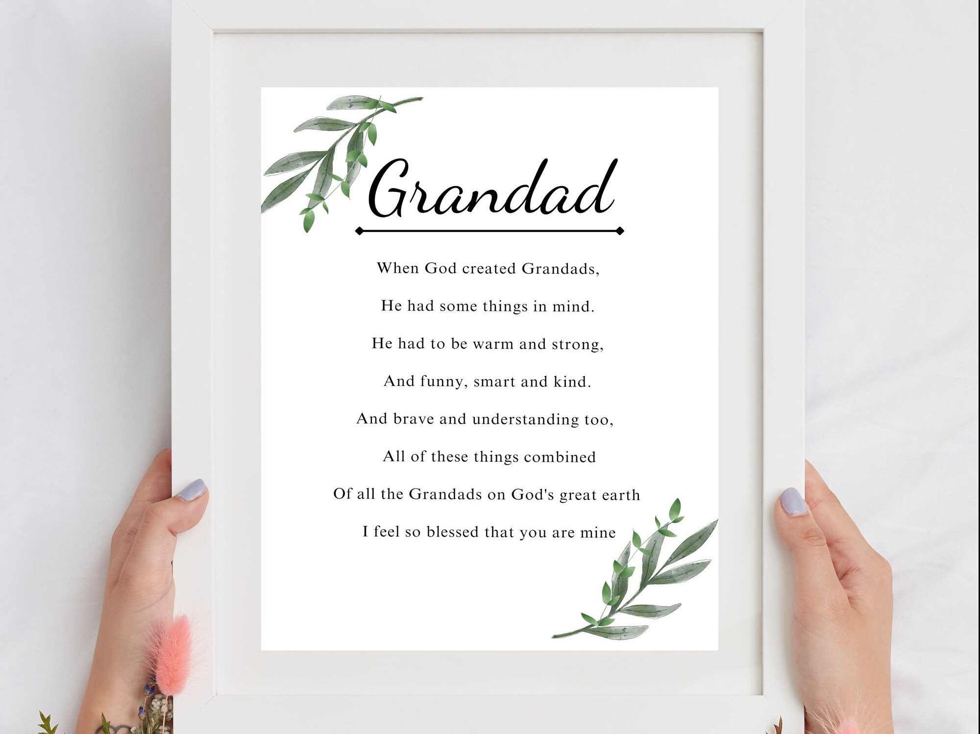Grandad Poem Printable Poem Grandad Birthday T For Grandpa On