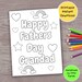 Grandad Fathers Day Printable Coloring Page for Kids Diy Fathers Day ...