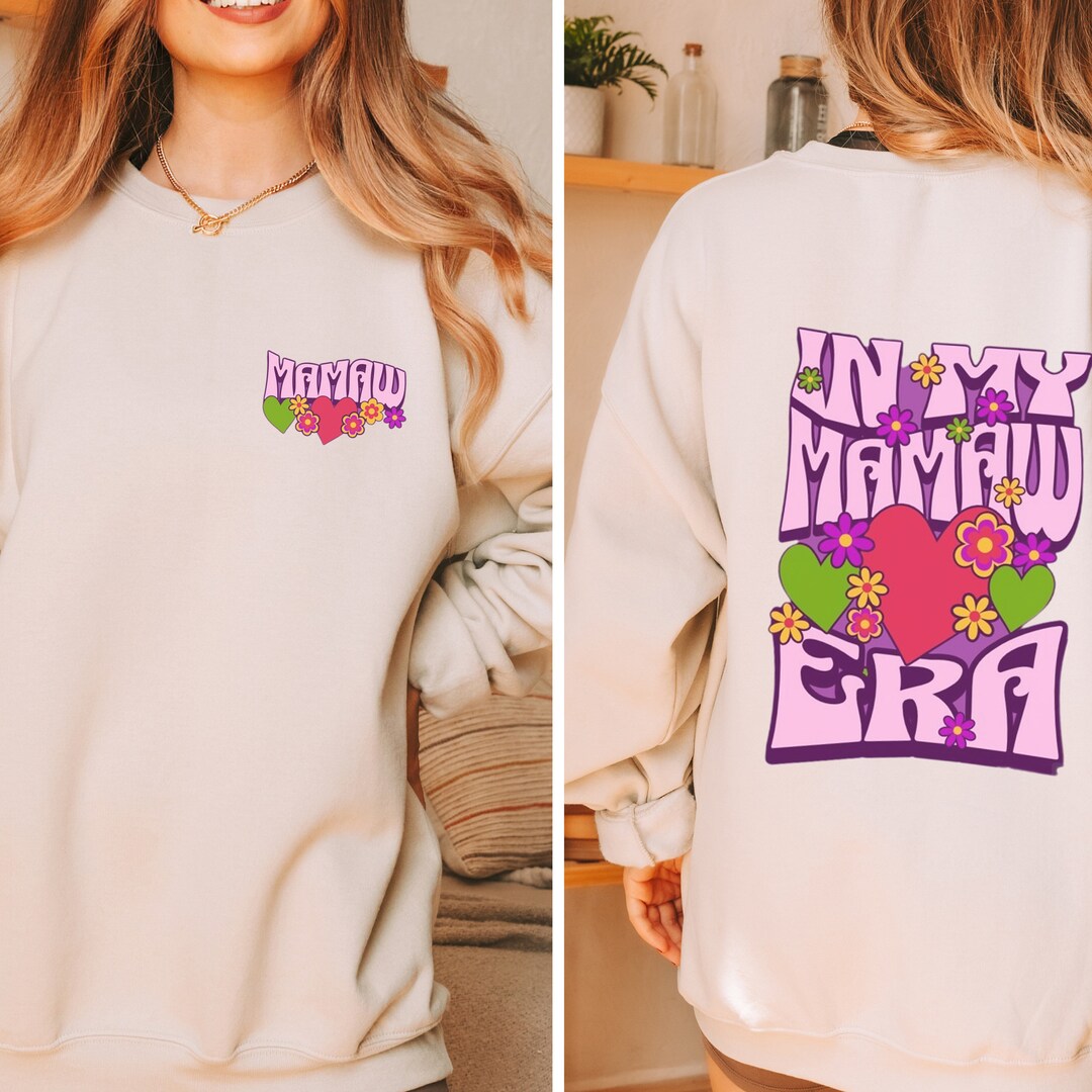 Mamaw Era Sweatshirt: Retro Floral New Grandmother Gift - Etsy