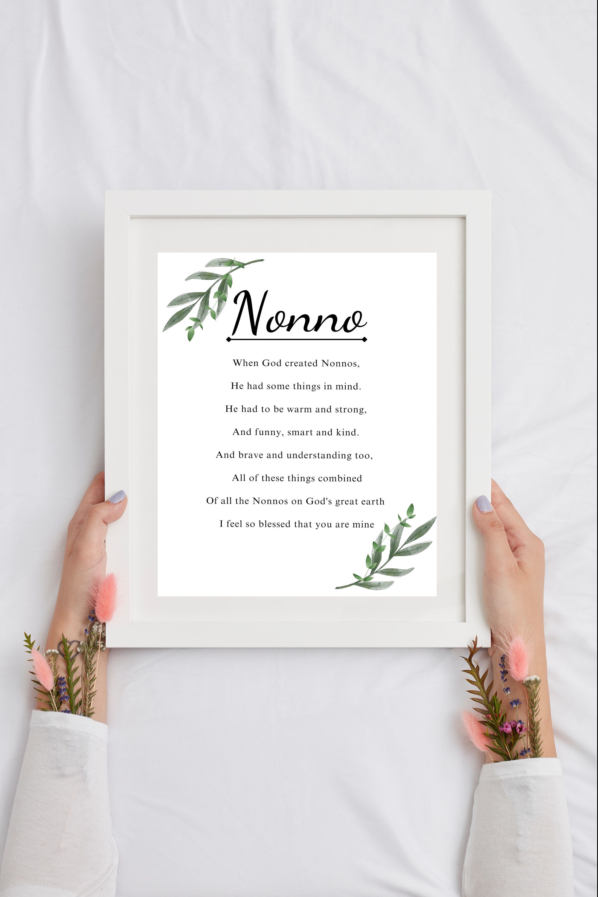 Nonno Poem Printable for Fathers Day Nonno's Birthday Card Nonno Gift ...