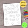 Happy Mother Day Grammy Printable Coloring Page Sheet for Kids Cute ...