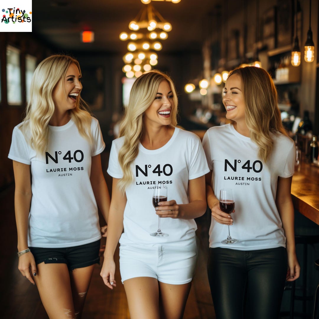 Custom 40th Birthday Shirt, Funny Personalized Matching Group Tshirts ...