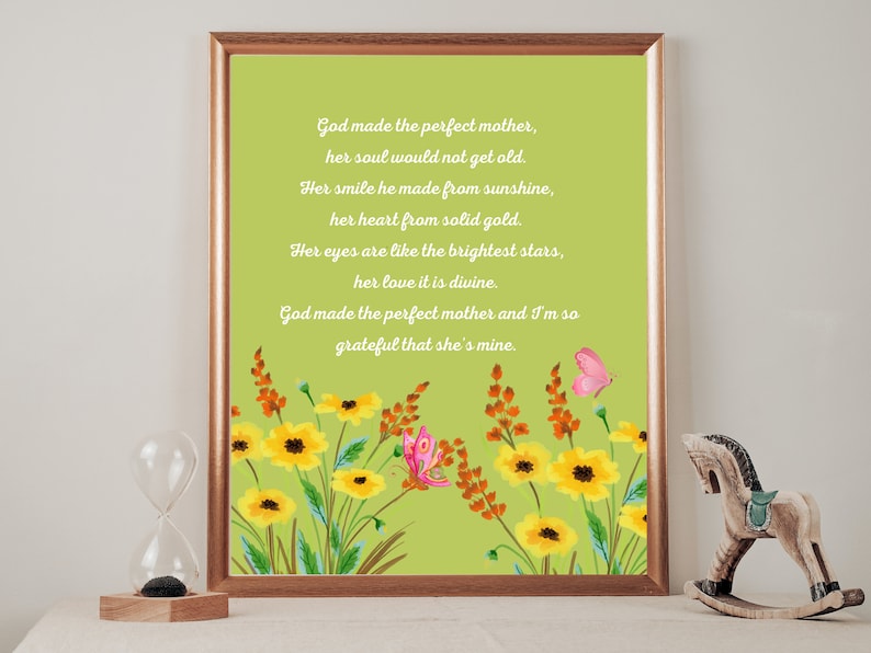 Mother Appreciation Poem Printable Gift for Mothers Moms Birthday ... Mother Appreciation Poem Printable Gift for Mothers Moms Birthday ...