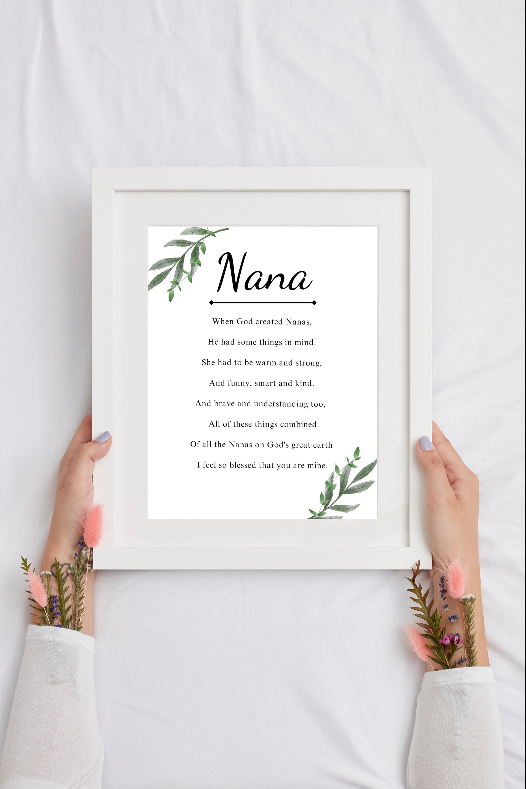 Perfect Nana Poem Printable Poem for Nanas Birthday Christmas Xmas ...