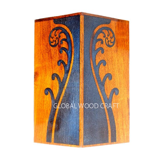 Wooden Handcrafted Rectangular Handmade Ash Remains Storage Cremation ...