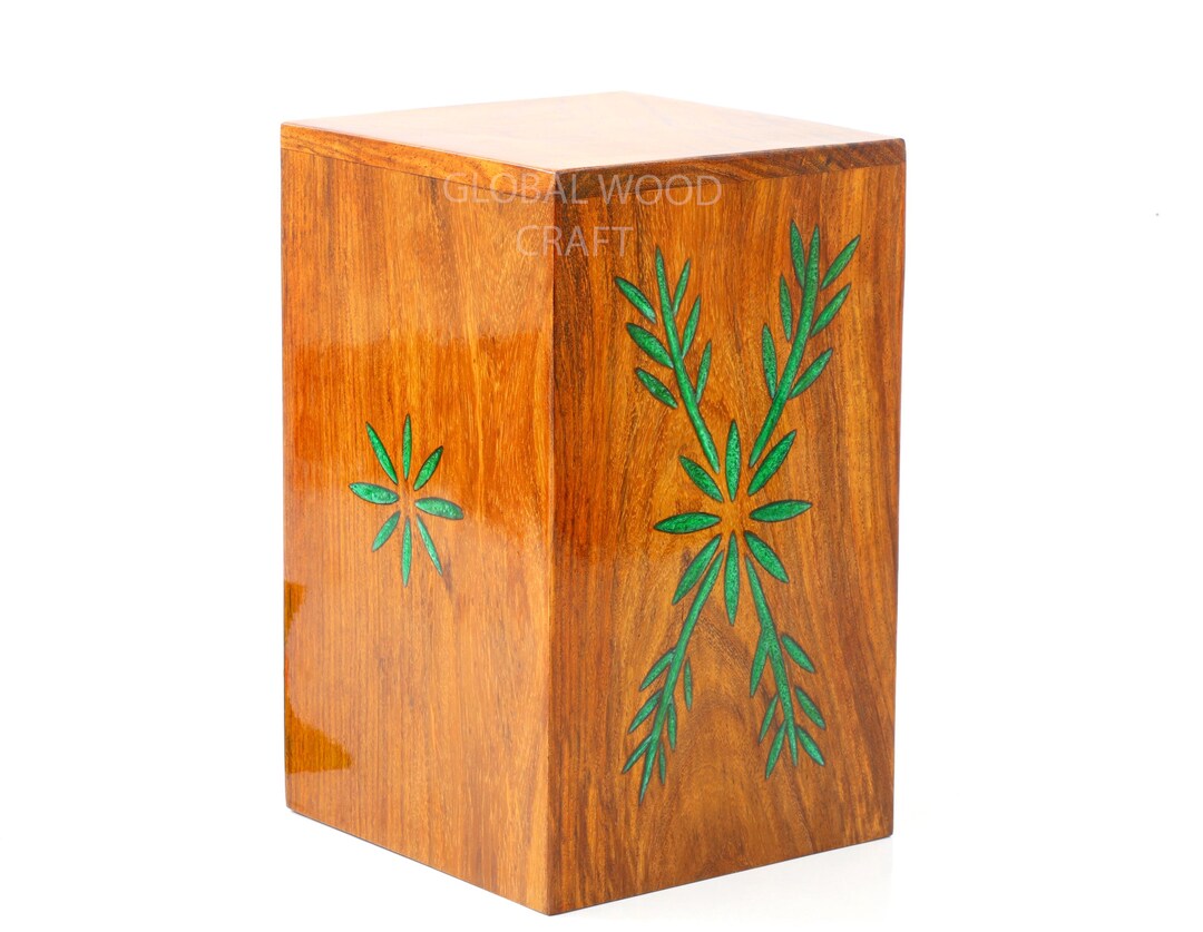 Wooden Urn for Box Handmade Rectangular Urn Male/female/ashes Storge ...
