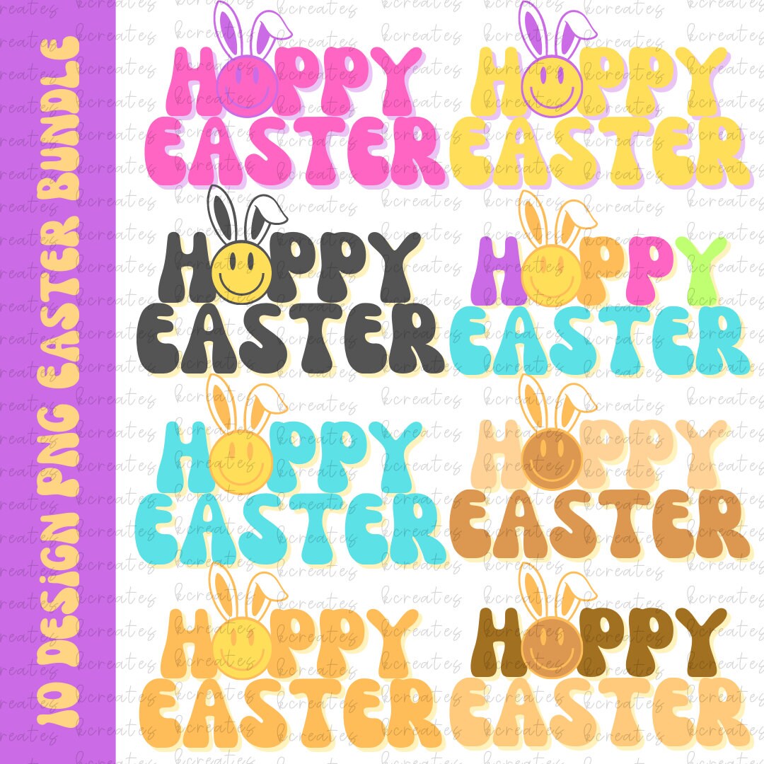 Hoppy Easter PNG, Happy Easter PNG, Happy Easter Designs Shirts, Easter ...