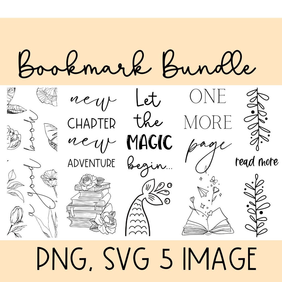 Signet SVG signet PNG signet Bundle Bundle de signet - Etsy France