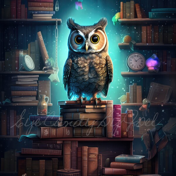 Owl Poster - Etsy
