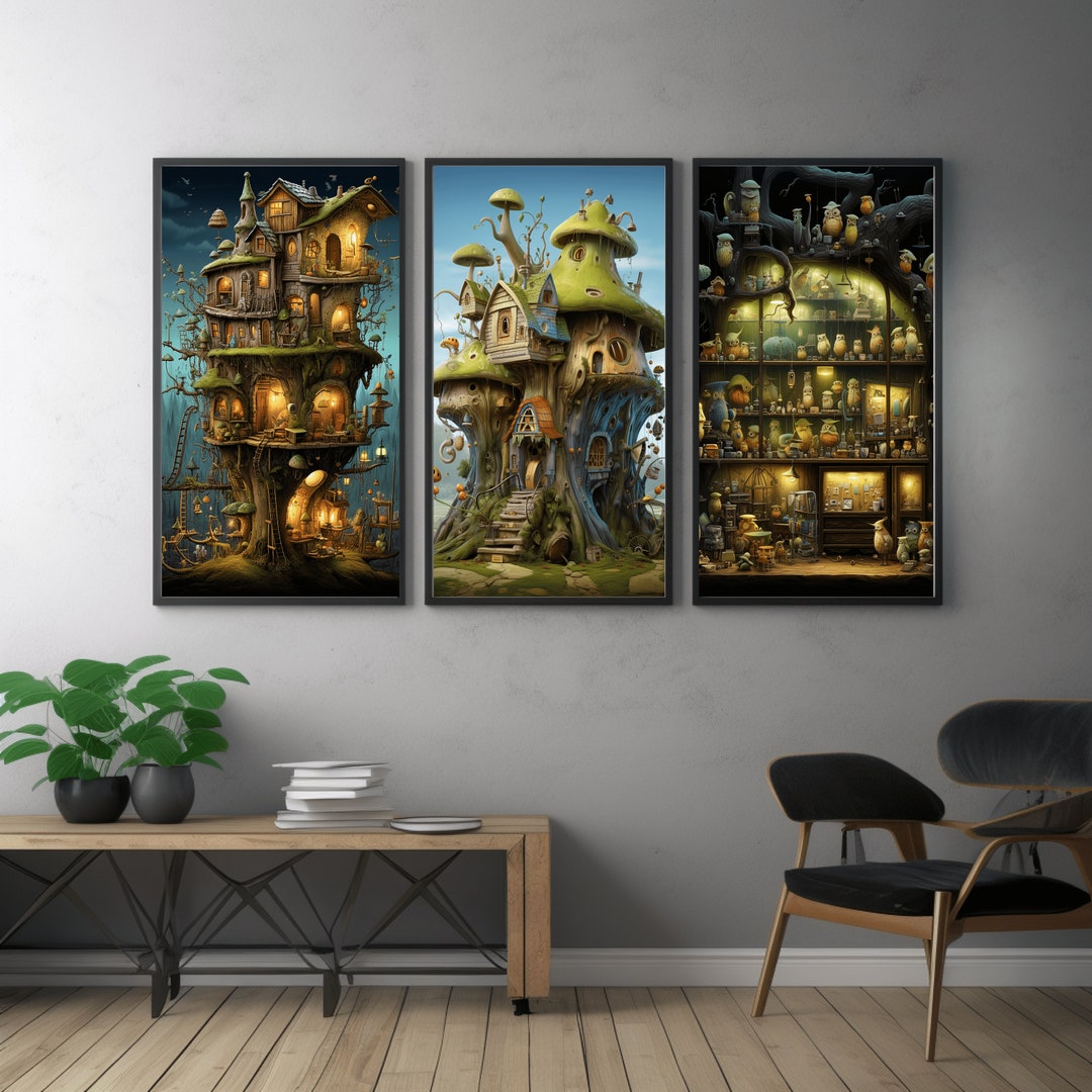 Children's Posters, Poster Set 27, Fantasy Posters, Wall Decoration ...