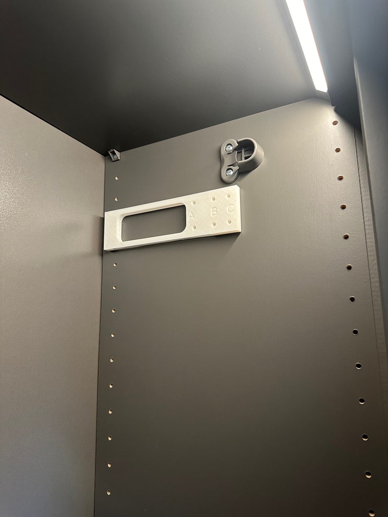 PAX Closet Shallow Depth Hanger Rod Template - Etsy