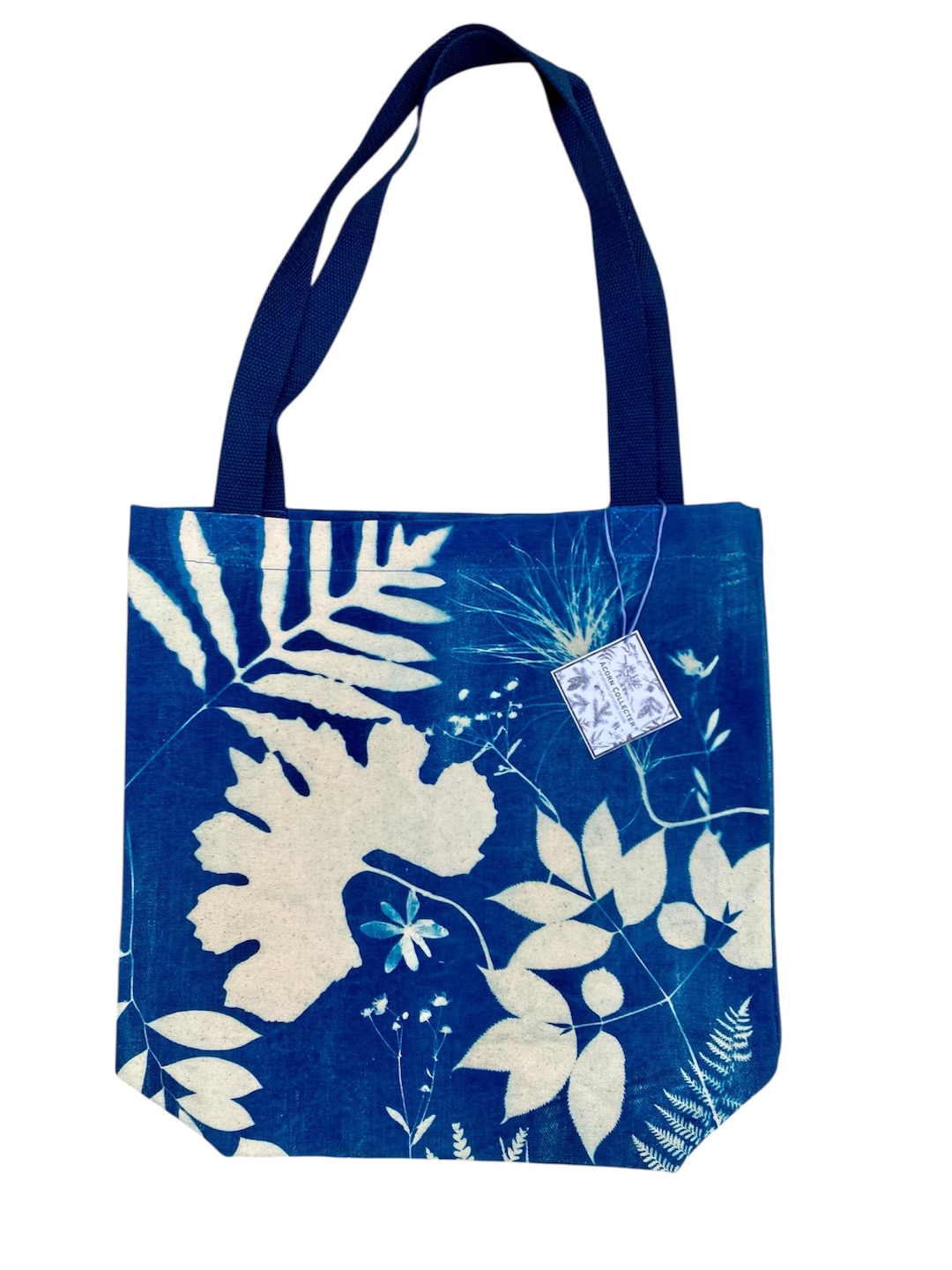 Cyanotype Tote Bag | Handmade & One-of-a-kind - Etsy